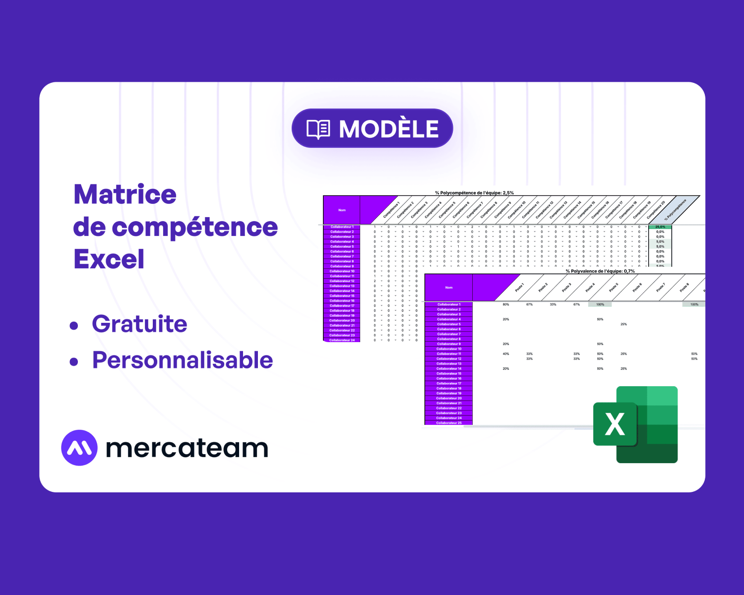 Free Excel competency matrix template to download